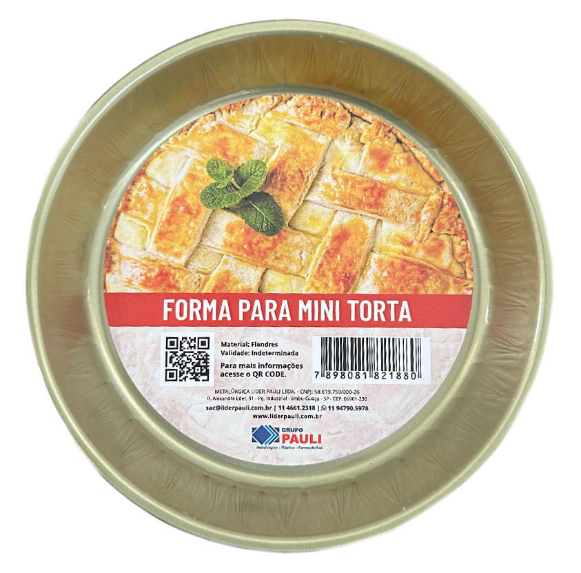 Forma para Mini Torta Lisa – 16 X 2,5 cm – Grupo Pauli